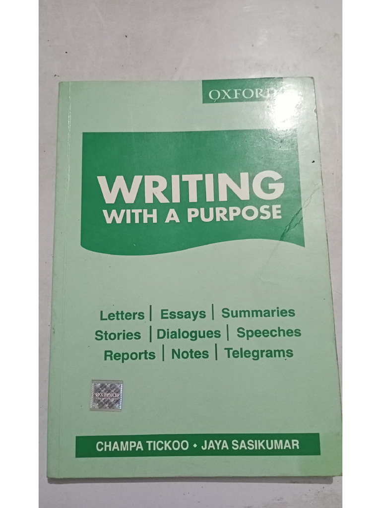 Writing With Purpose (5 To 8) | PDF