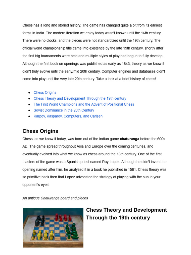 Chess | PDF | World Chess Championships | Chess