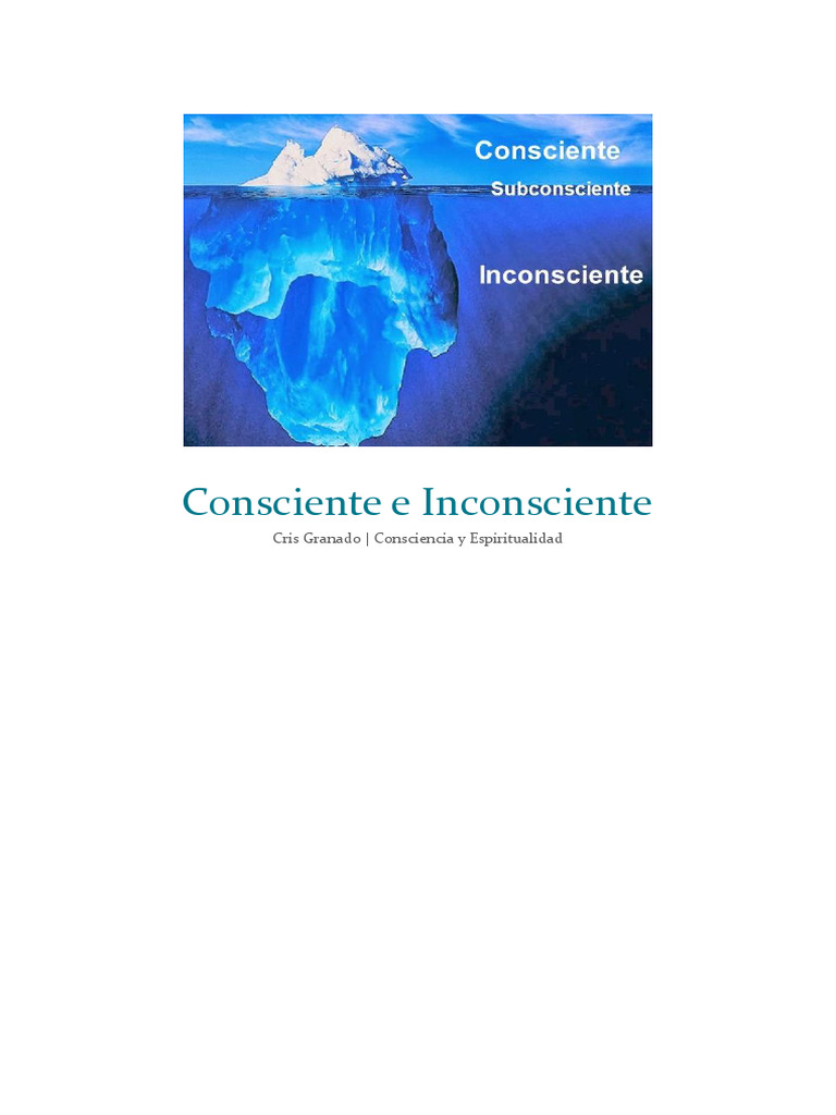 Consciente E Inconsciente | PDF | Mente inconsciente | Las emociones