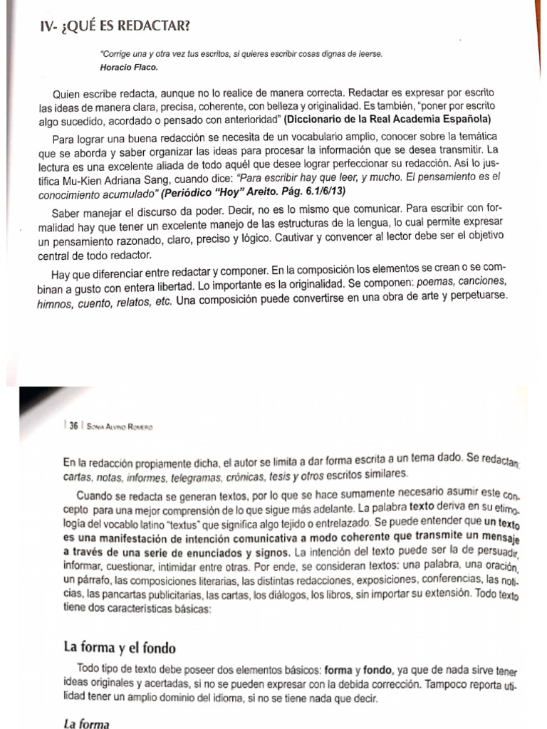 ¿ Qué Es Redactar | PDF