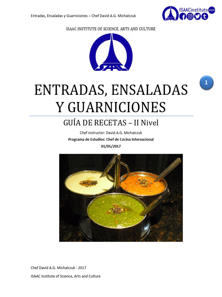 Recetas de Entradas y Ensaladas Chef David | PDF | ensalada | Cilantro