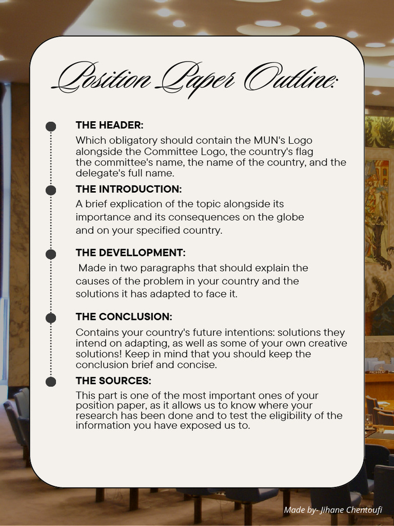 Position Paper Outline | PDF