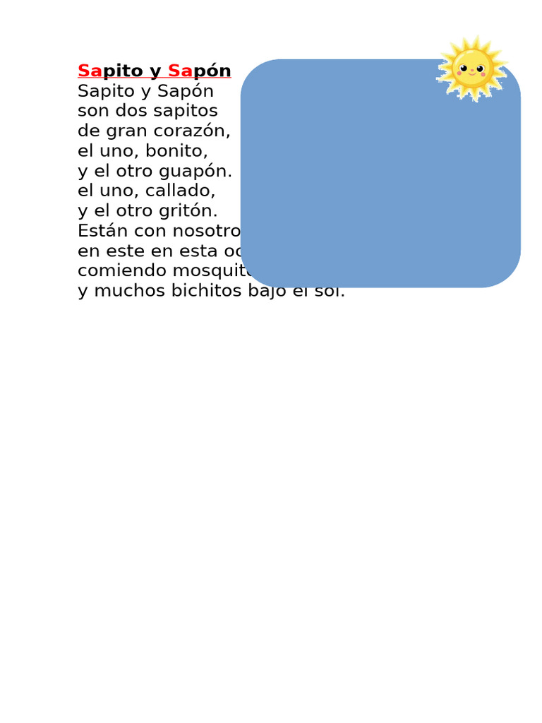 Sapito y Sapón | PDF