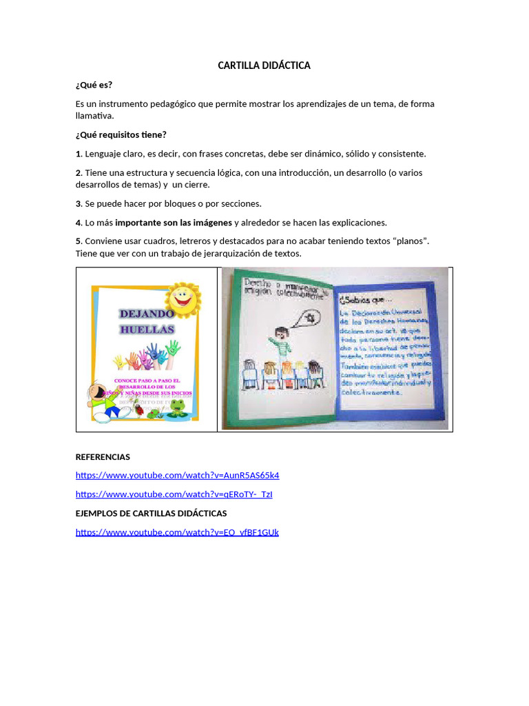 Como Hacer Una CARTILLA DIDACTICA | PDF
