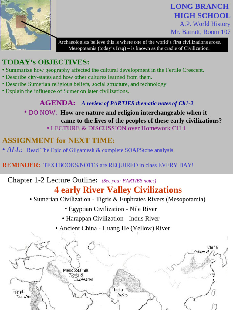 Ch1-2 River Valley Civs PowerPoint | PDF | Ancient Egypt | Horus