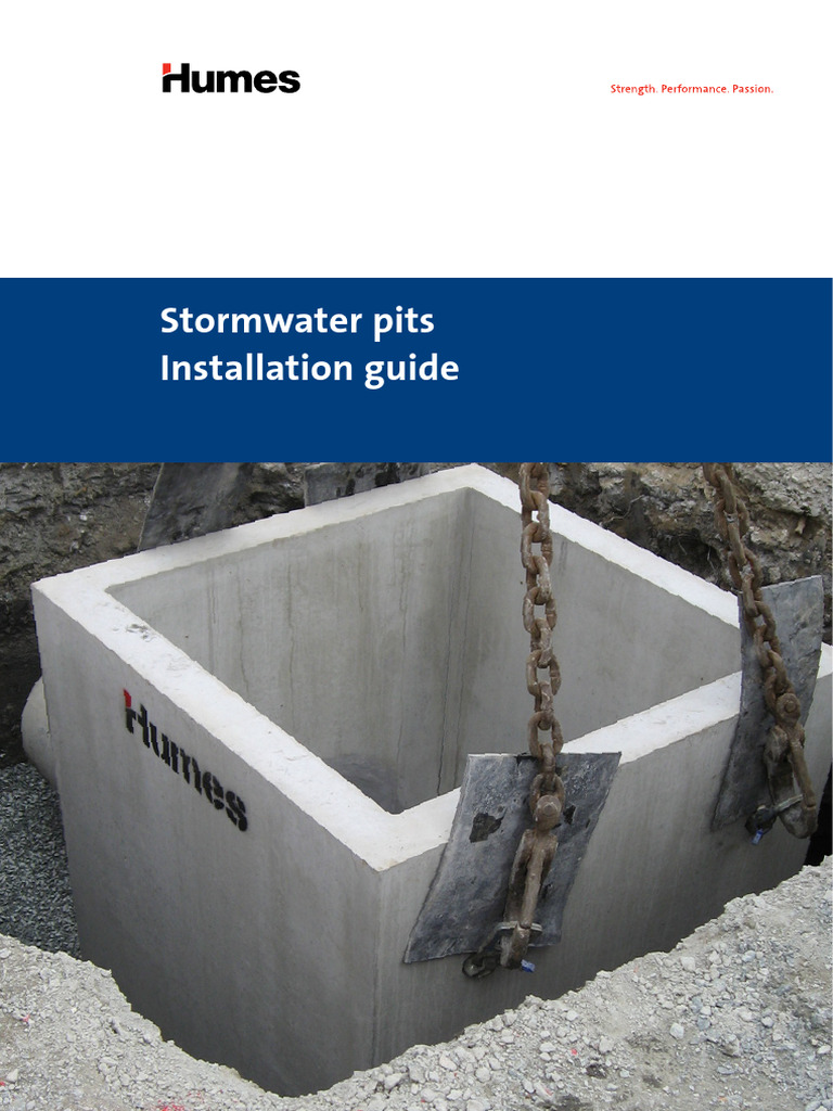 Stormwater_pit_installation_guide | PDF | Pipe (Fluid Conveyance) | Safety