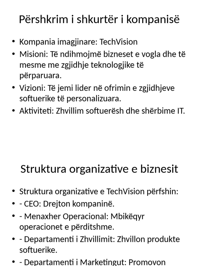 TechVision Presentation | PDF