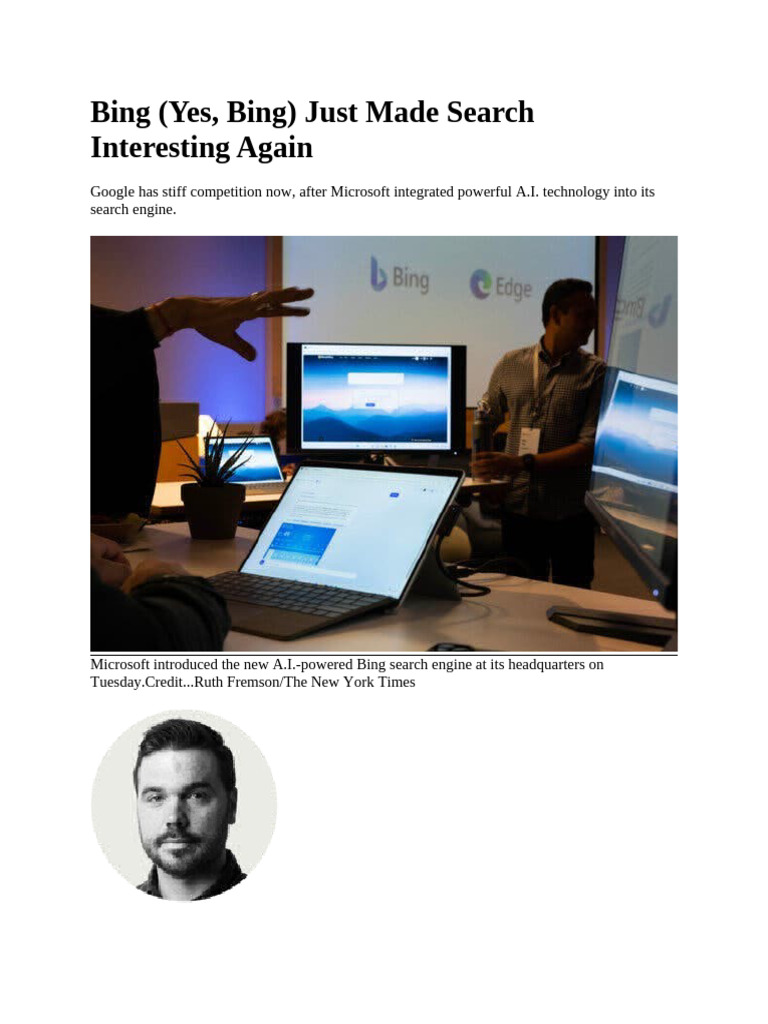 Bing (Yes Bing) Made Search Interesting Again | PDF | Artificial ...