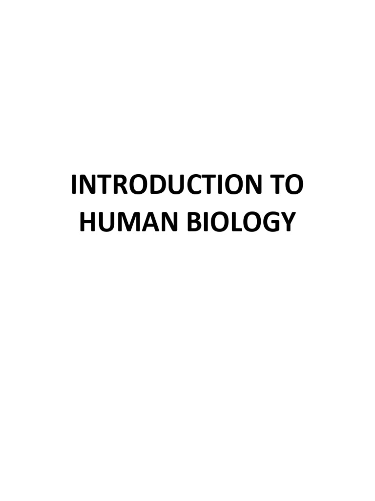 Hks113 Introduction to Human Biology | PDF | Epithelium | Endoplasmic ...