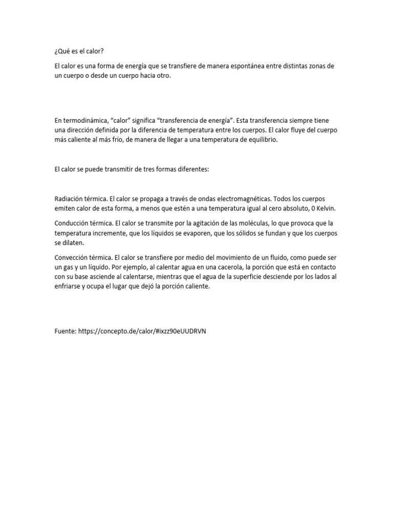 Tipos de transferencia de calor | PDF