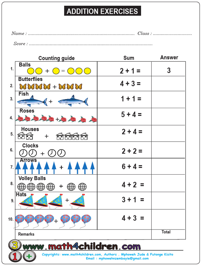 arithmetic_worksheets | PDF