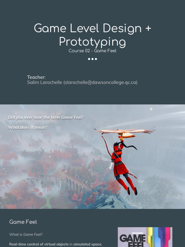 Game Level Design - Course 02 - Game Feel | PDF | Gaming