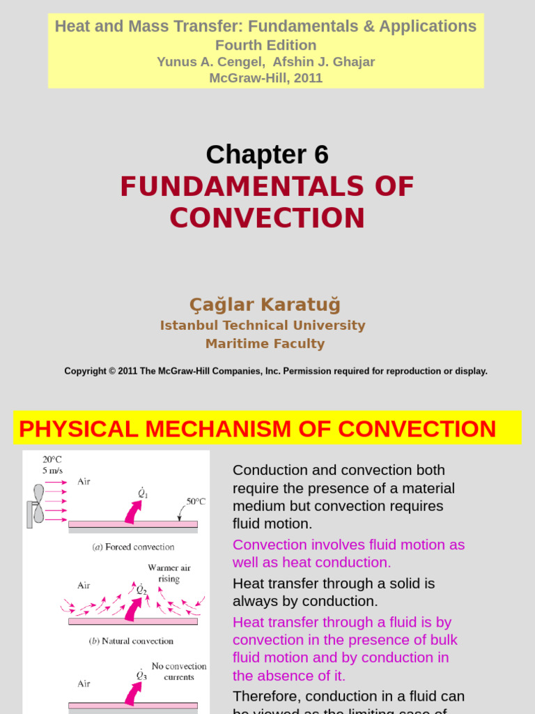 Chapter 6-Fundamentals of Convection | PDF | Fluid Dynamics | Laminar Flow