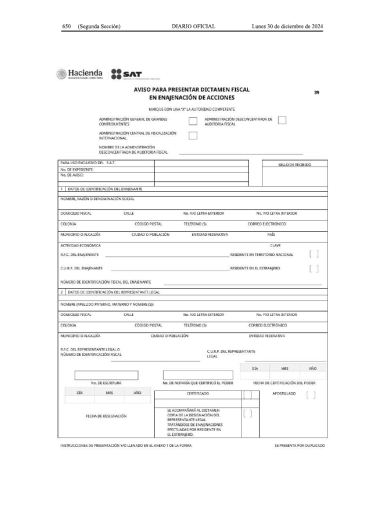 Forma 39 | PDF