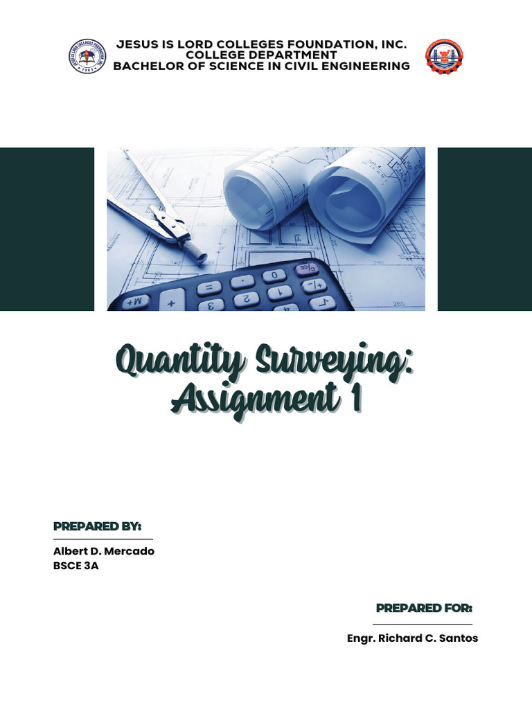 QS Assignment | PDF | Mortar (Masonry) | Length