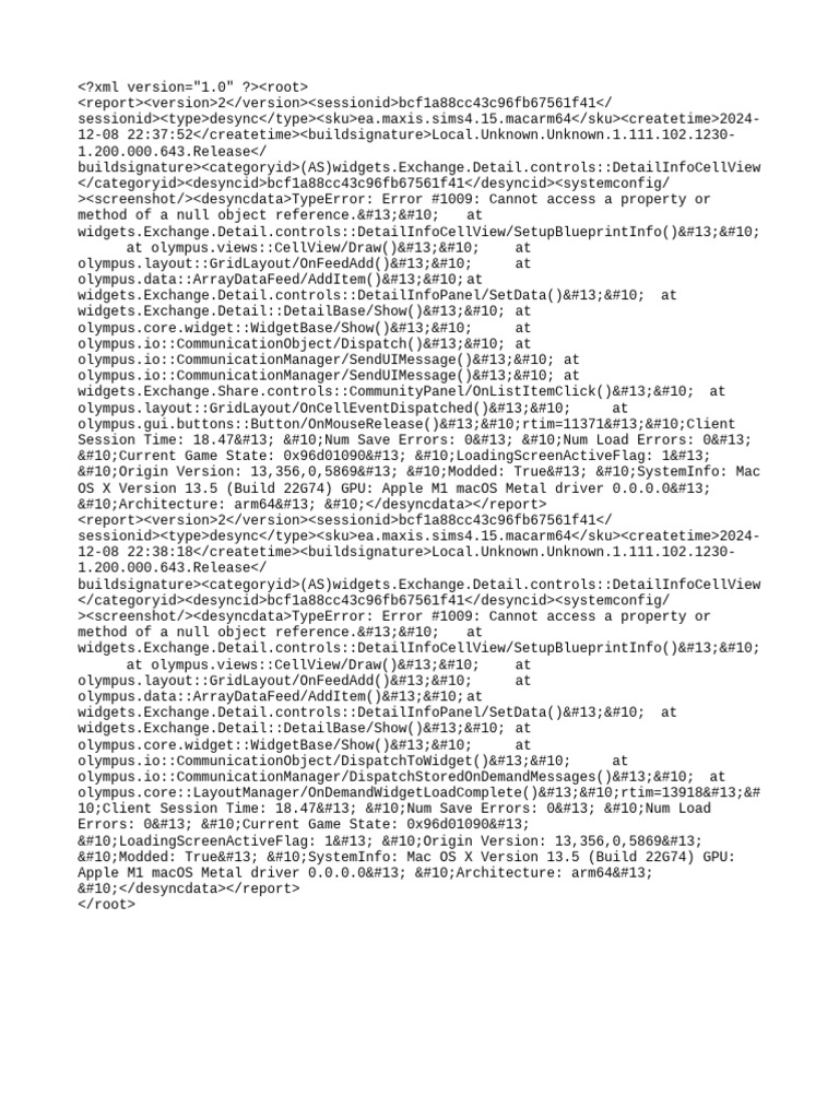 Sims 4 Mac Desync Error Report | PDF | Mac Os | System Software