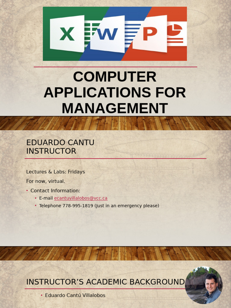 MGMT - 1021 - Week - 1 Lecture | PDF | Computer Data Storage | Computer File