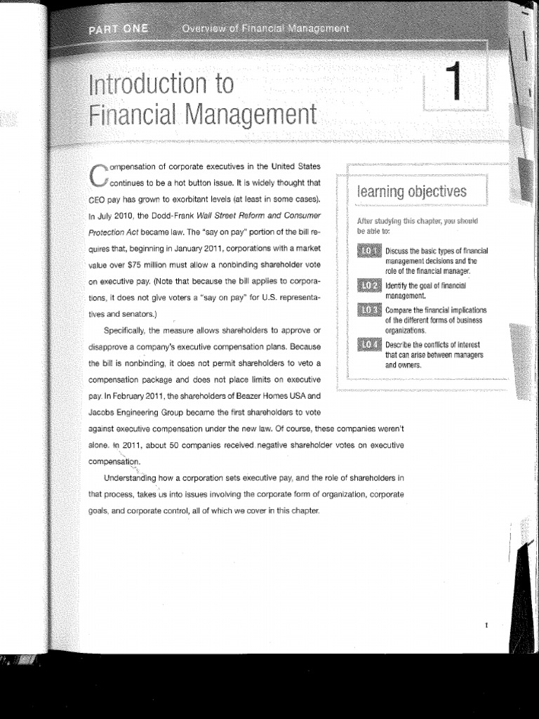 Chapter 1 Essentials of Corporate Finance (1)-1 | PDF