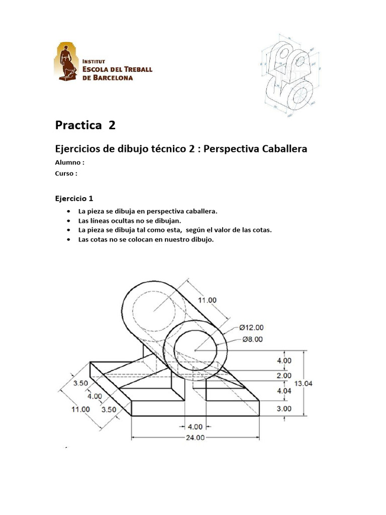 2 Ejercicios de Perspectiva | PDF