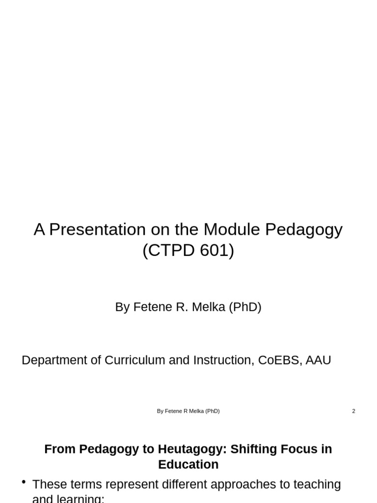 Pedagogy vs. Heutagogy in Education | PDF | Constructivism (Philosophy ...