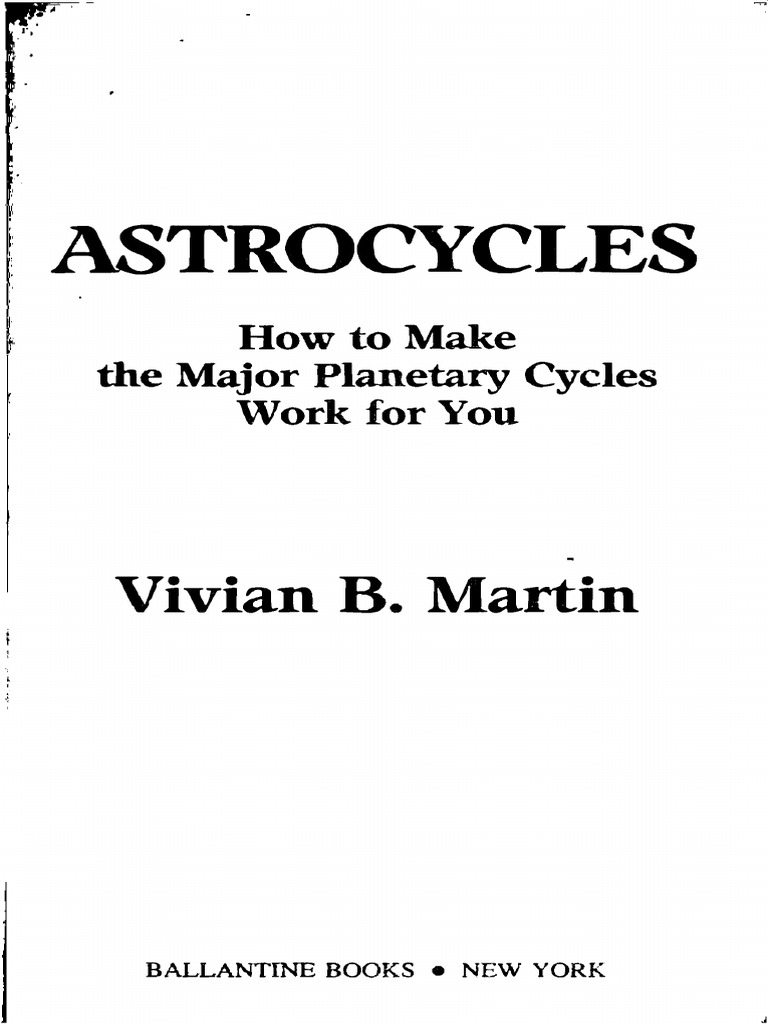 Book - 1990 - Vivian B. Martin - Astrocycles - How To Make The Major ...