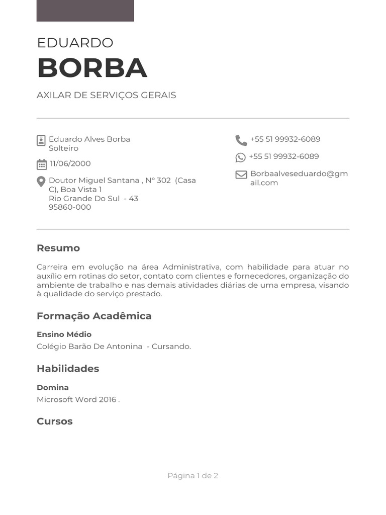 CV Eduardo Alves Borba 04-2022 | PDF
