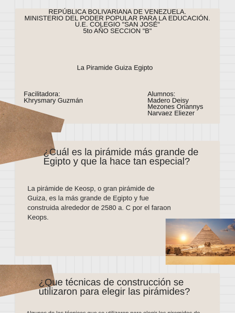 La Gran Pirámide de Keops: Misterios y Técnicas | PDF