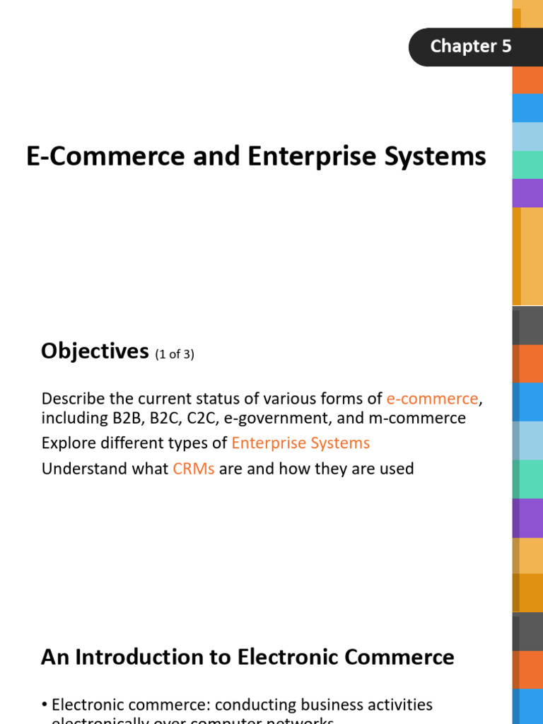 Chapter 5 - E-Commerce and Enterprise Systems | PDF | E Commerce | Enterprise Resource Planning