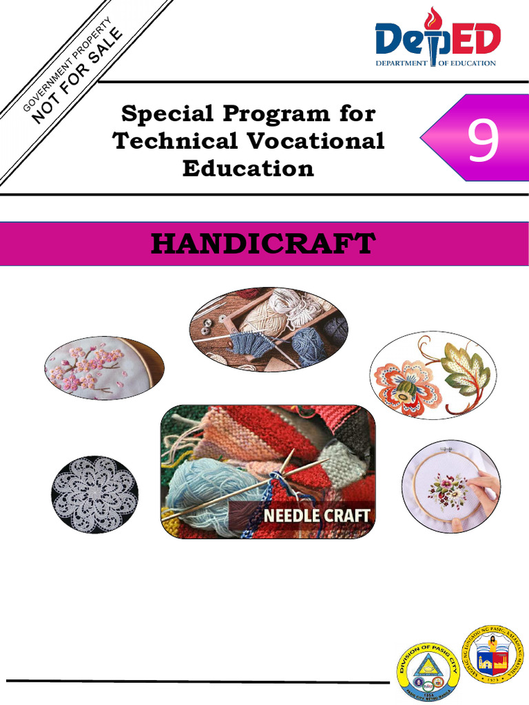 Sptve-Handicraft 9-Q1-M3 | PDF | Embroidery | Sewing Needle