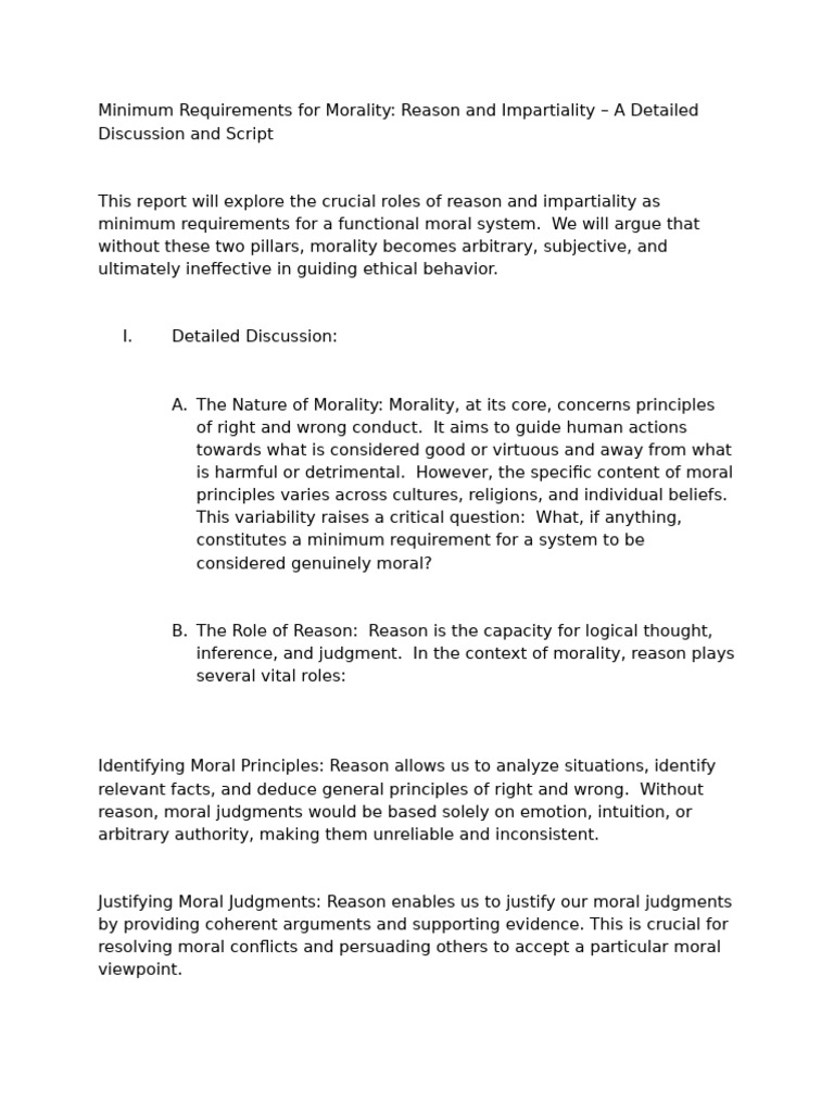 scirbd | PDF | Morality | Reason