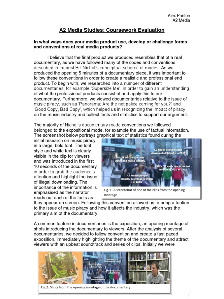 A2 Media Studies: Coursework Evaluation | PDF | Adobe Photoshop ...