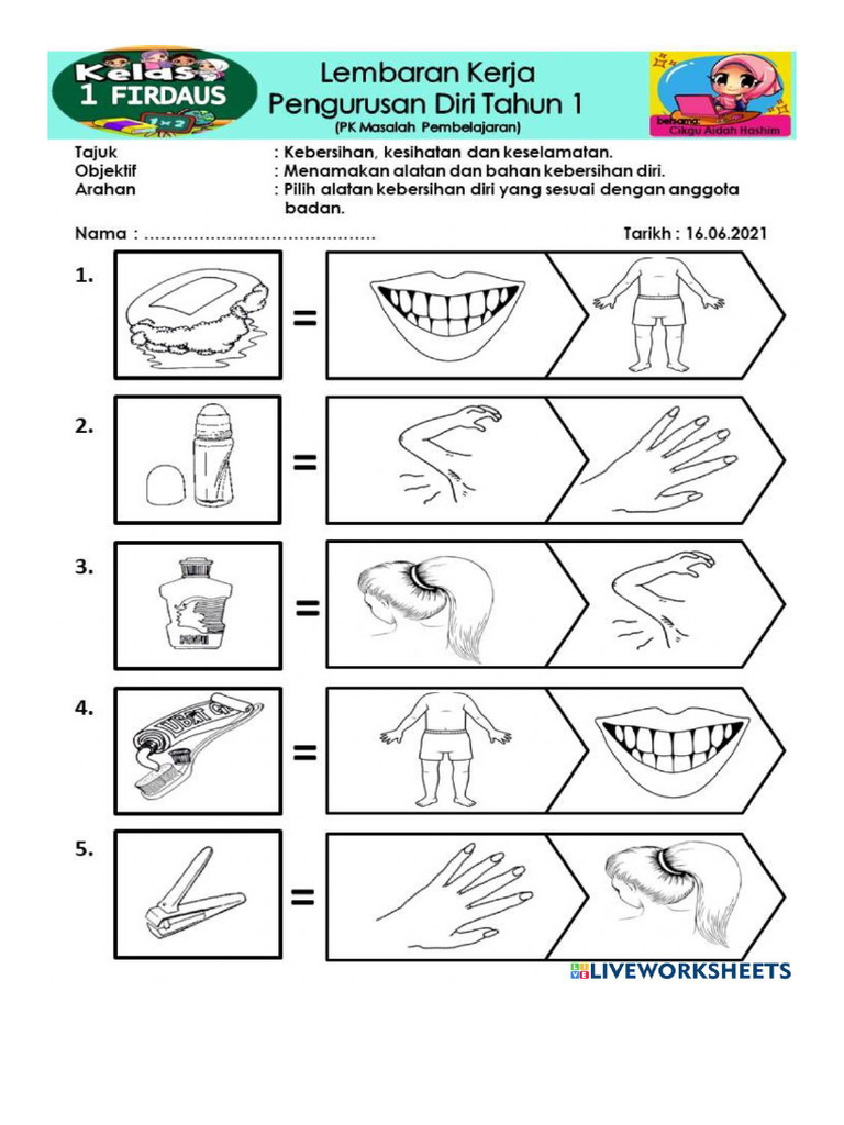 Lembaran Kerja Pengurusan Diri | PDF
