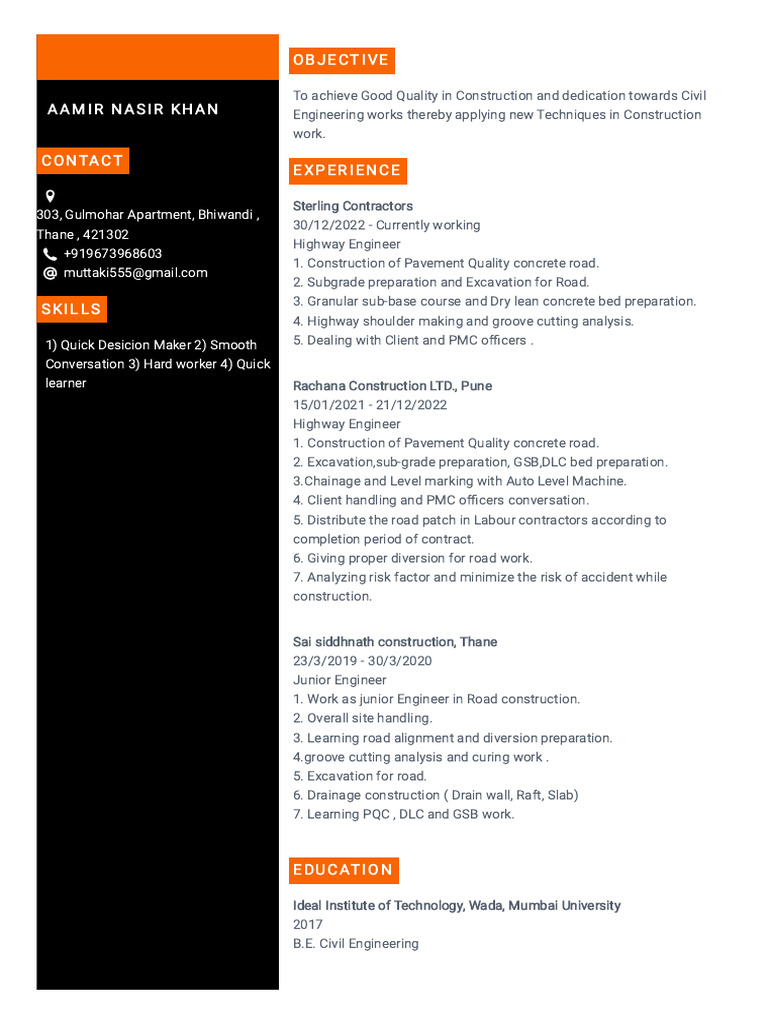 CV_2025020416124584 | PDF | Infrastructure | Engineering