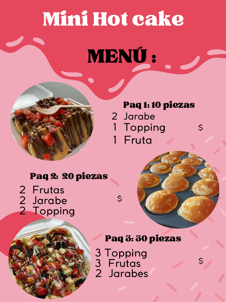 Menu Hot Cake | PDF