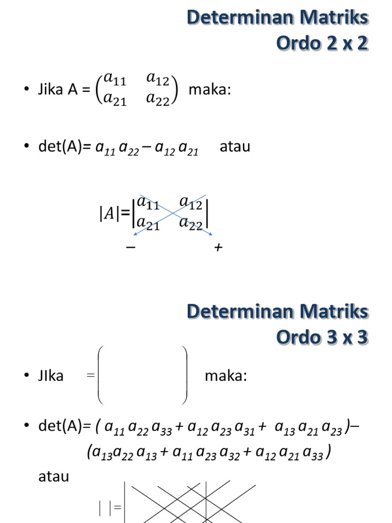 Matriks 3 det invers | PDF