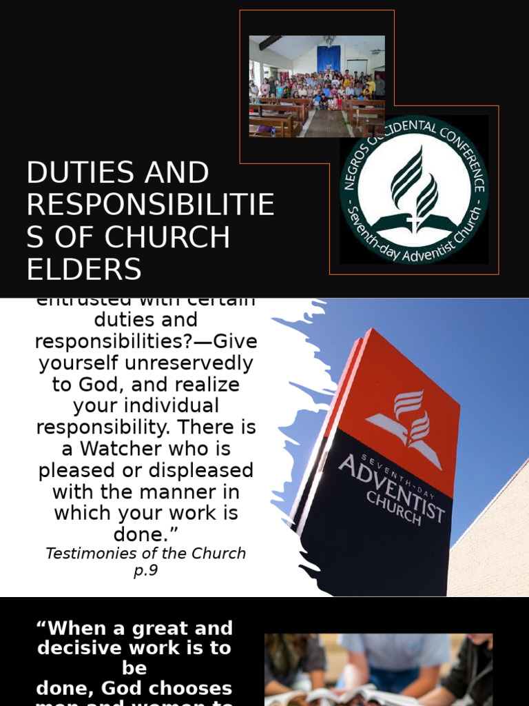 Responsibilities of Church Elders | PDF | Elder (Christianity ...