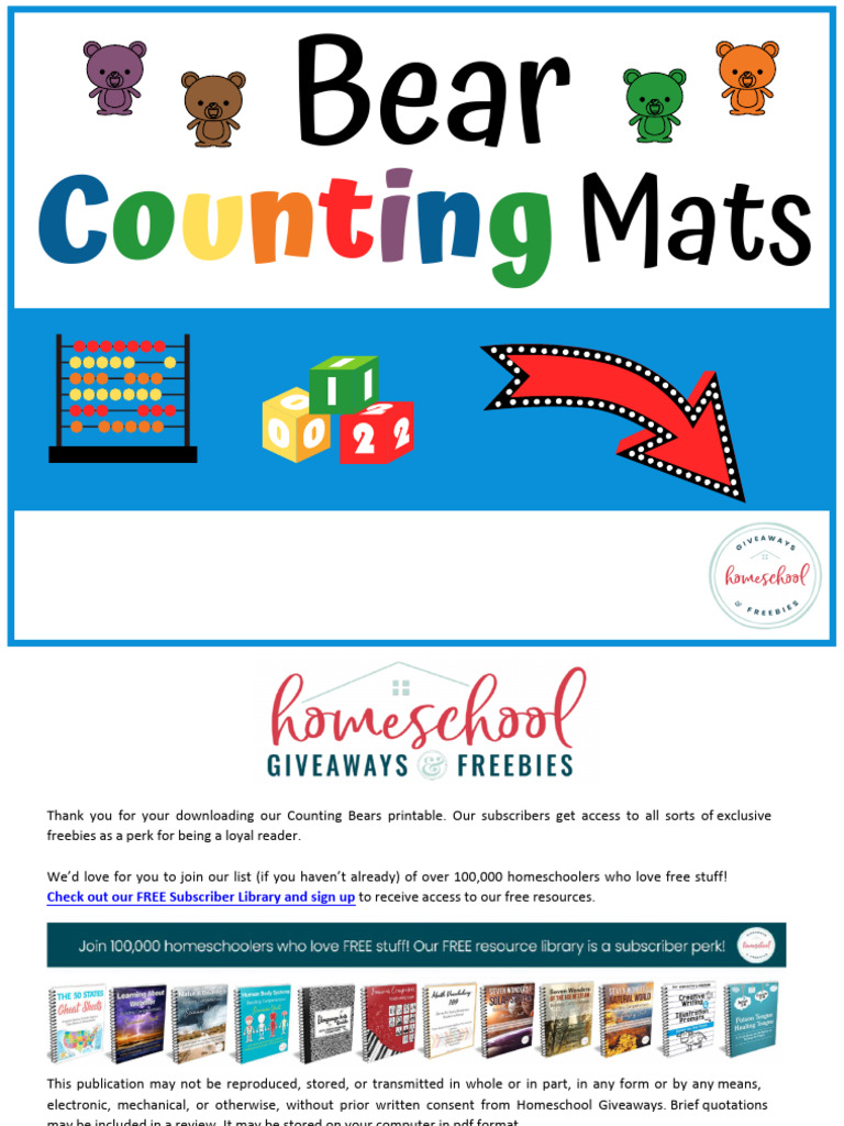 Counting Bear Mats | PDF