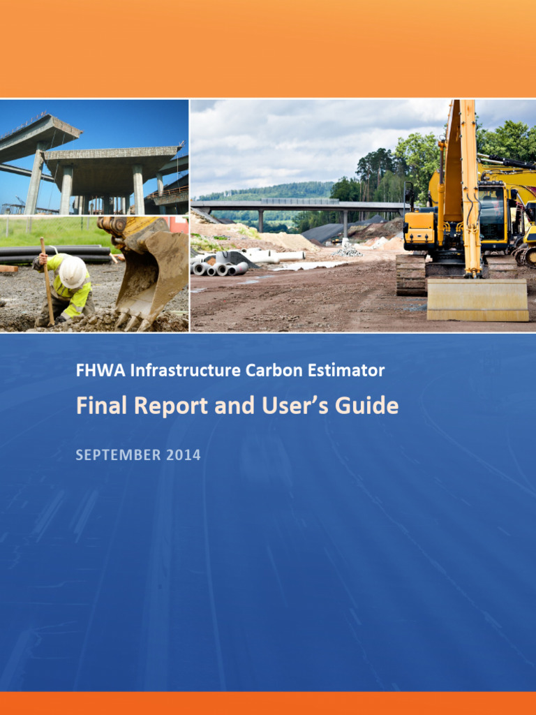 FHWA Carbon Estimator User Guide | PDF | Life Cycle Assessment ...