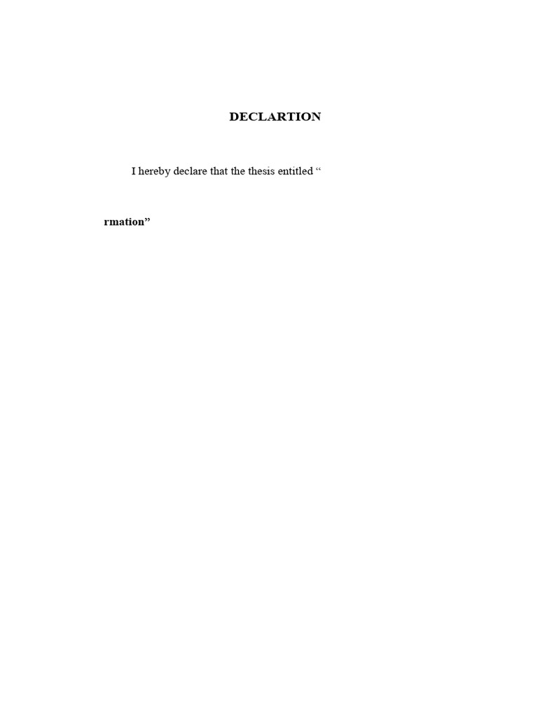 02 - Certificate & Acknowledgements | PDF | Thesis | Academic Degree