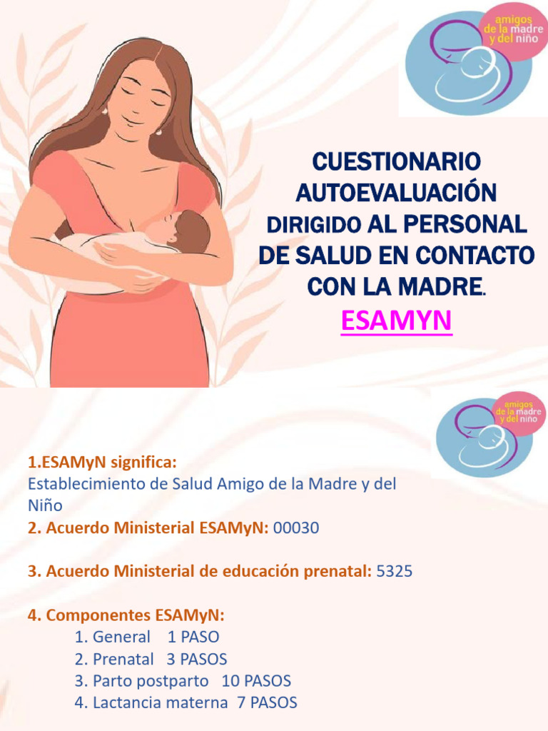 Normativa ESAMYN y Educación Prenatal | PDF | Parto | Amamantamiento