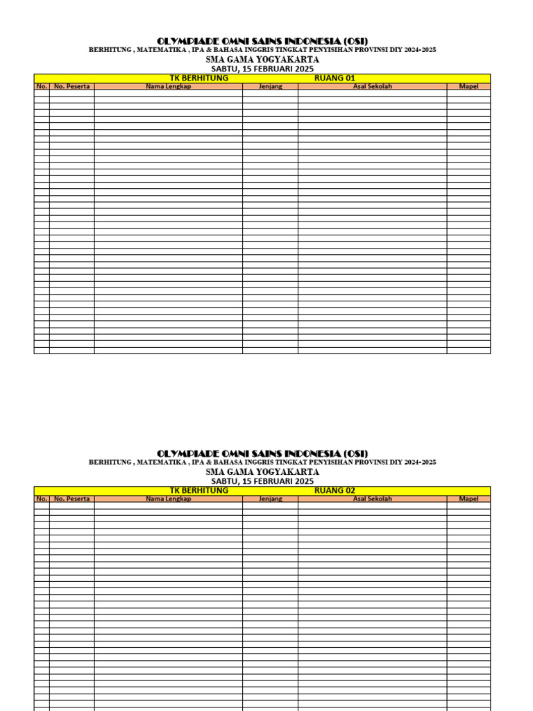 DENAH RUANG DIY PROV rvisi final | PDF