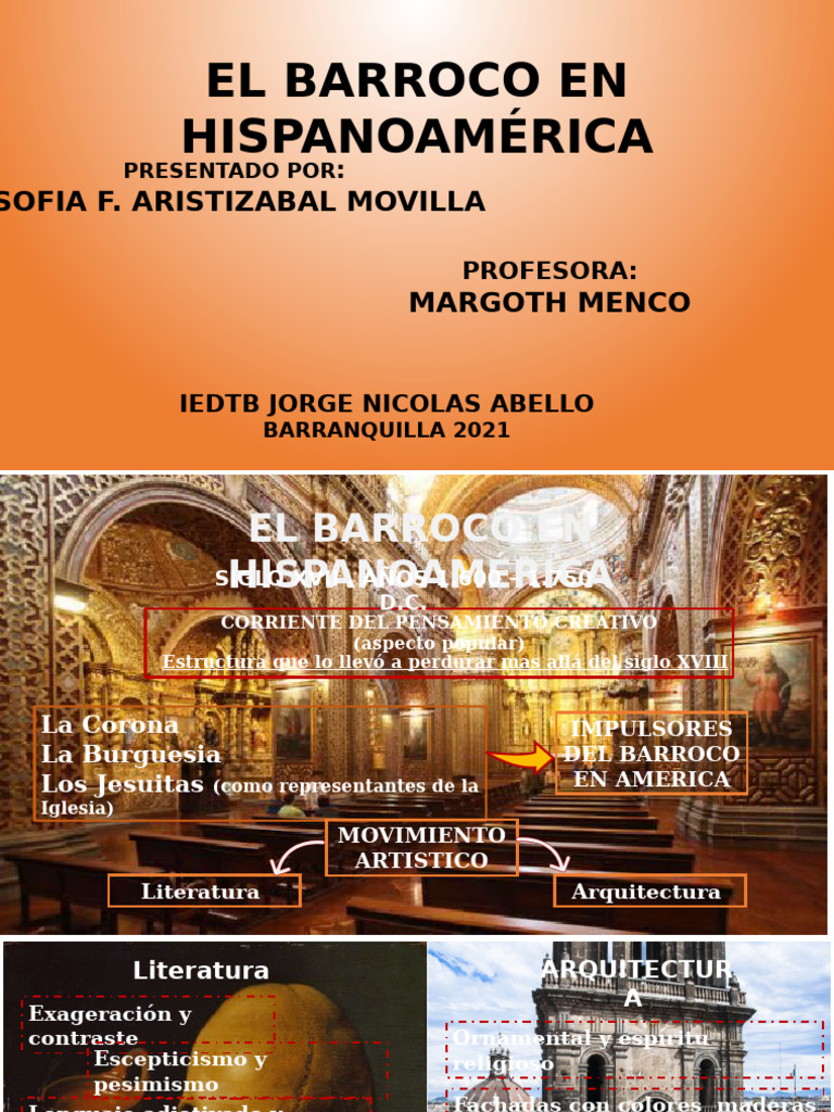 Barroco en Hispanoamérica: Arte y Literatura | PDF