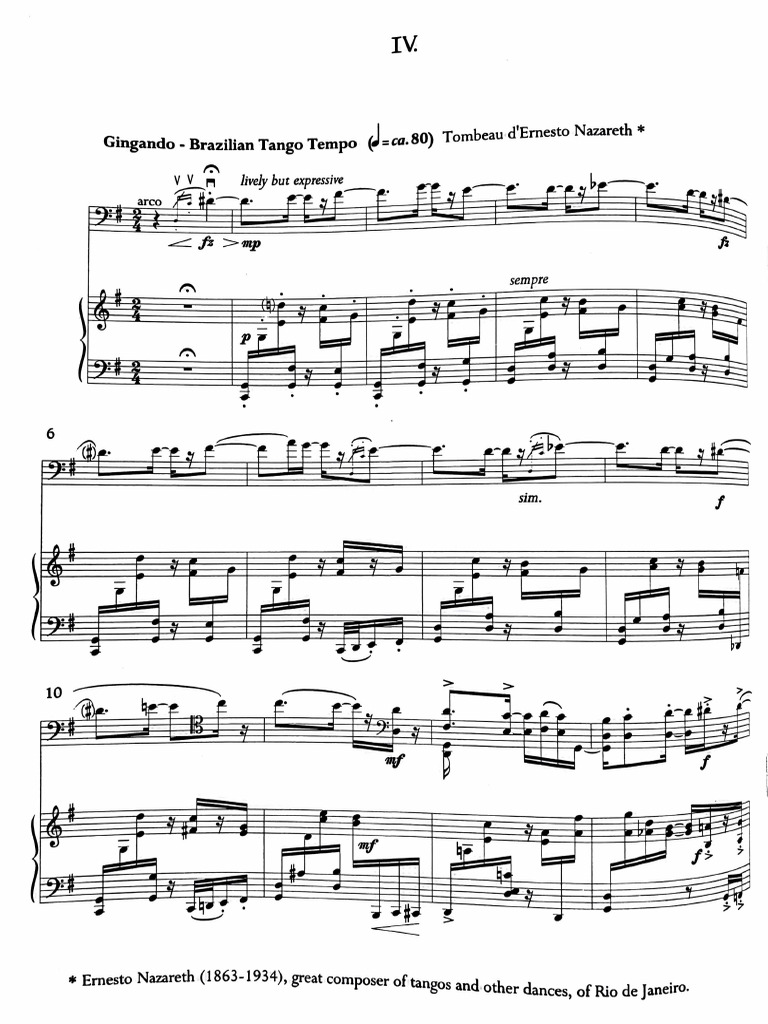 Cappricio - Gigando Brazilian Tango (Score) | PDF