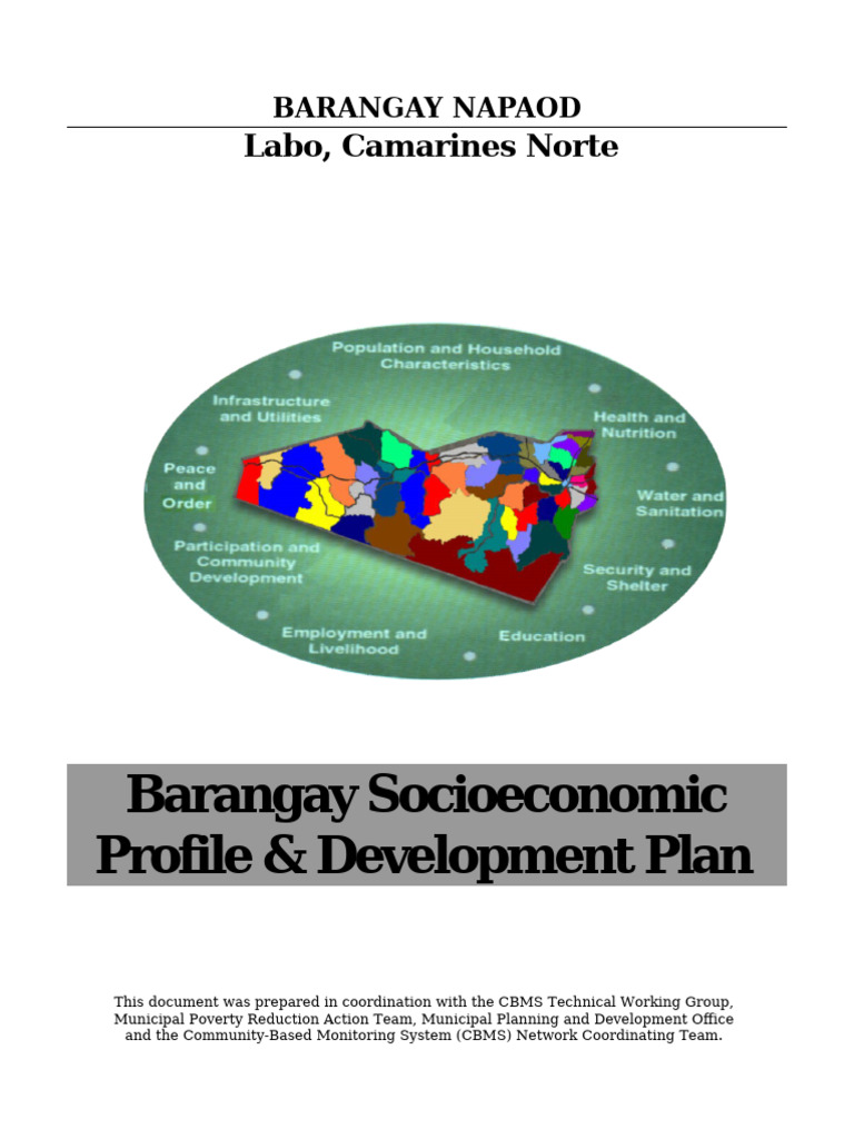 Barangay Profile Template | PDF | Economies | Poverty