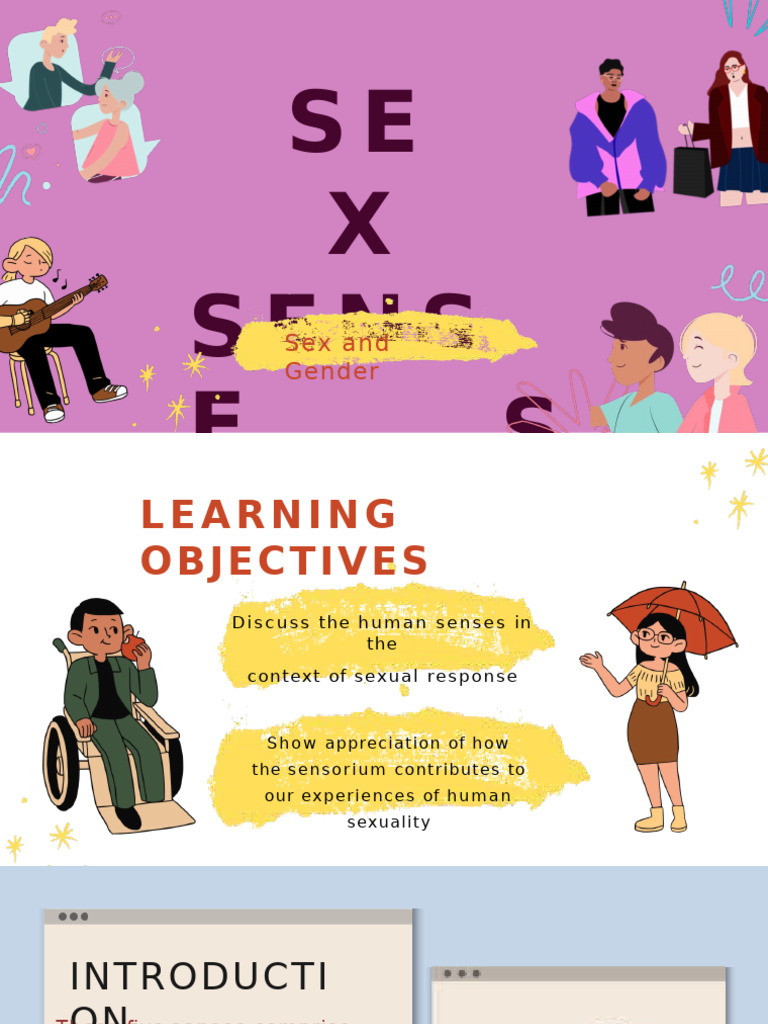 Sex And Senses Pptx Pdf Senses Somatosensory System