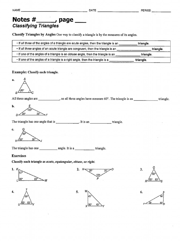 1 22 25 N20 Geom Classifying Triangles Pdf