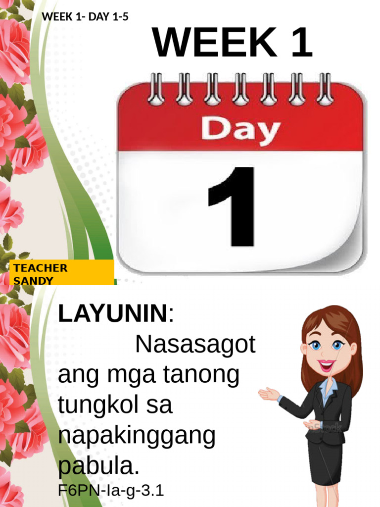 Fil q1 w1- Day 1-5 | PDF