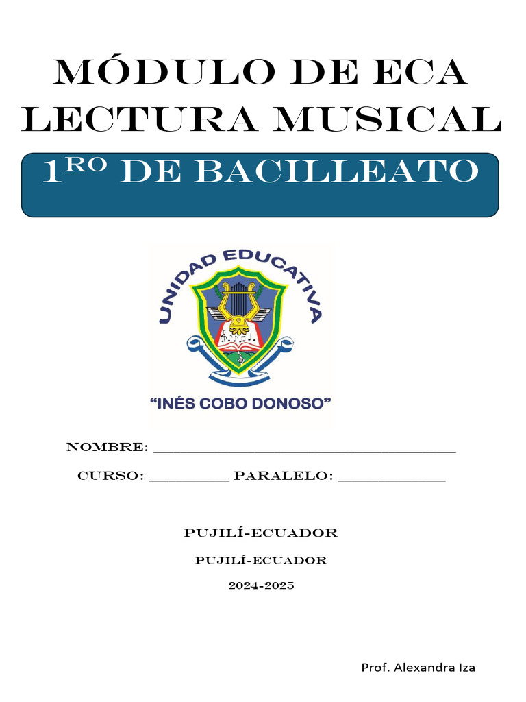 4to_lenguaje 1RO DE BACHILLERATO | PDF | Intervalo (música) | Escala ...
