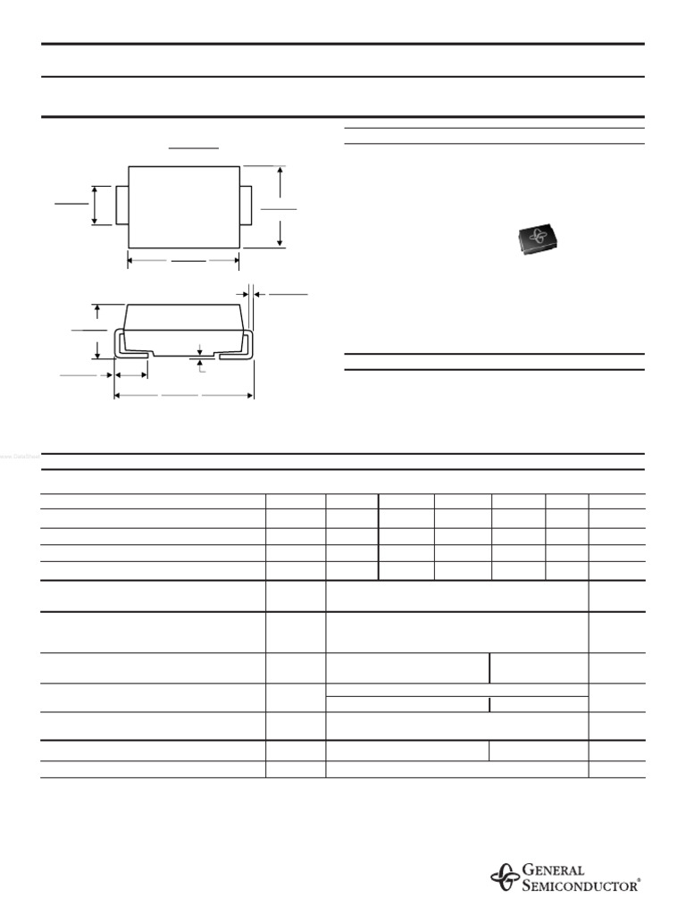 SS34-General Semiconductor | PDF | Rectifier | Electricity