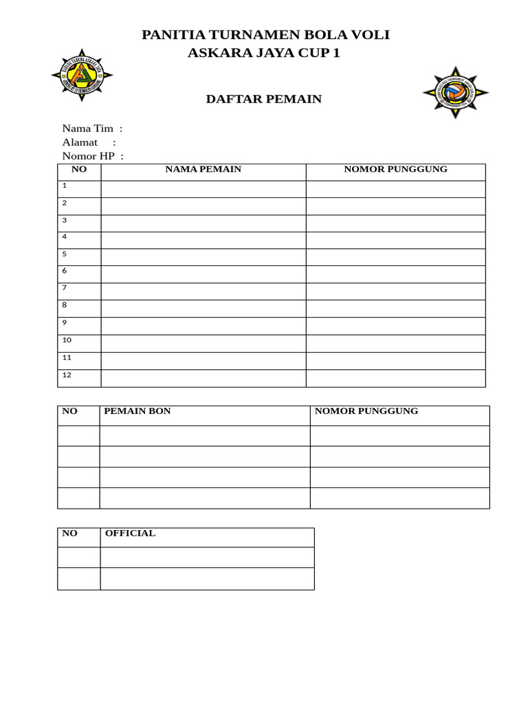 DAFTAR PEMAIN | PDF